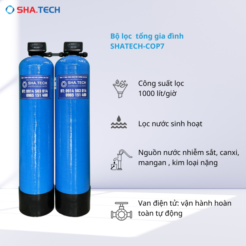 Hệ Thống Lọc Tổng Đầu Nguồn SHATECH – COP7